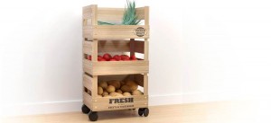 Organiza las frutas y verduras con este práctico verdulero